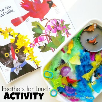 Feathers for Lunch Activity – Munchkins and Moms