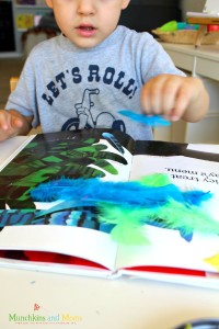 Feathers for Lunch Activity – Munchkins and Moms