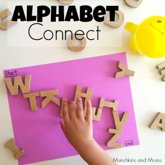 Alphabet Connect Activity – Munchkins and Moms