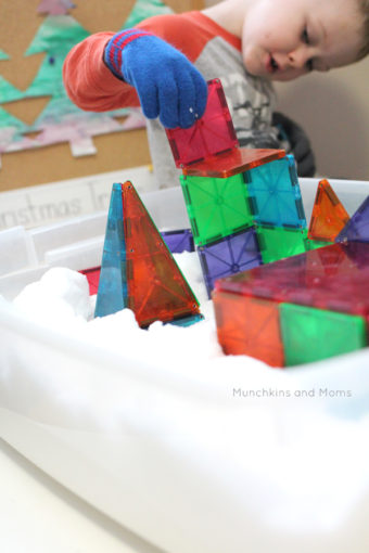 Cathedrals in the Clouds- Magnetic Tiles Activity – Munchkins and Moms