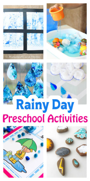 Rainy Day Preschool Activities – Munchkins and Moms